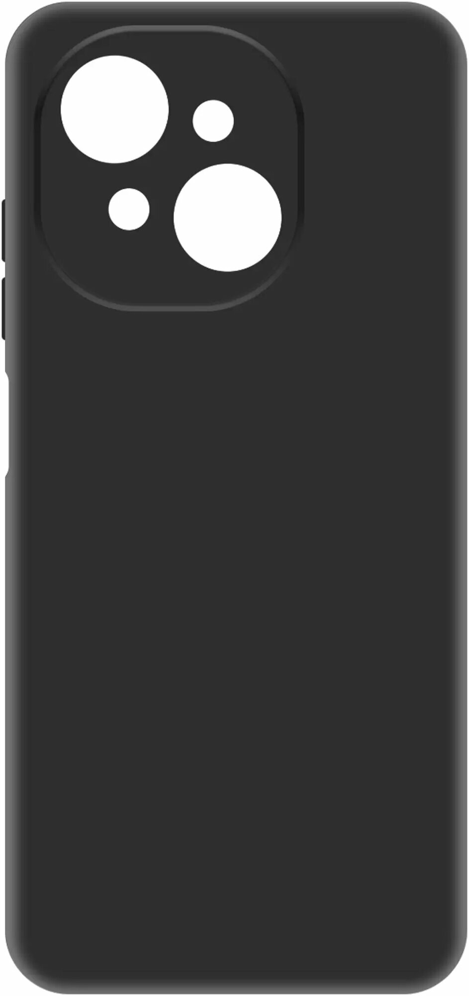 Клип-кейс KRUTOFF Soft Case для TECNO Spark Go 1 черный силикон