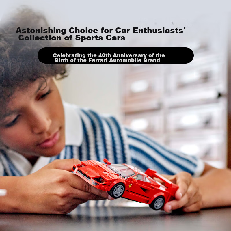 LEGO Speed Champions 76934 Ferrari F40 Building Set, Boys' Toy, Birthday Gift