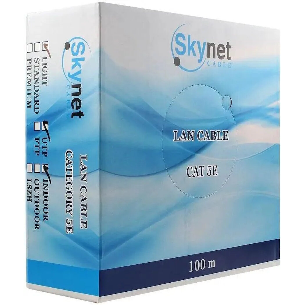 Кабель в бухте SkyNet CSL-UTP-4-CU/100 кат.5E, 100м, 4 пары, медь, одножильный