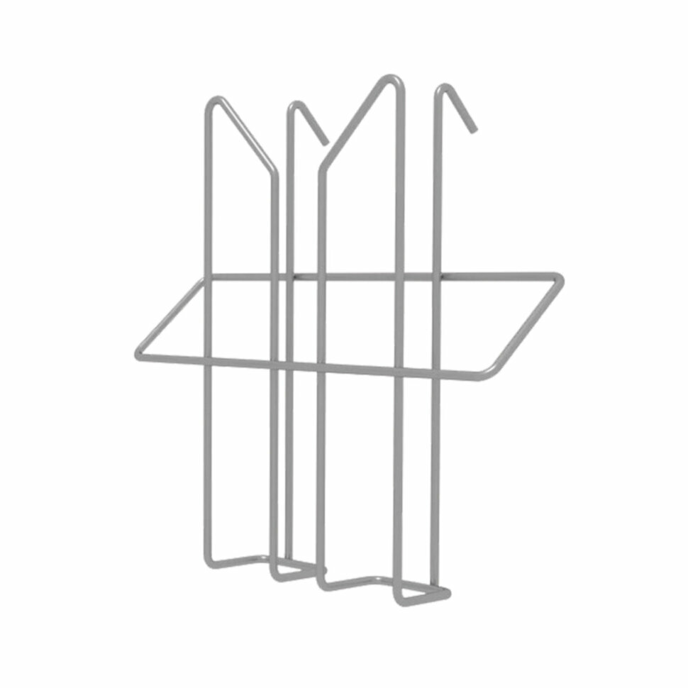 Лоток навесной для стоек парус, А5, 160х160х50 мм, проволочный, хром, 290444, 290444