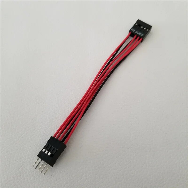 Красный аудио кабель адаптер 9pin на 7pin для Lenovo ATX