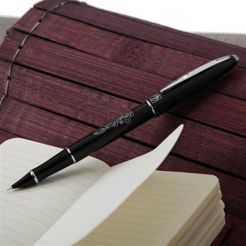 【New Year Gift】Pimio (Pimio) Pen Signature Pen Financial Special Fine 0.38mm Business Office Gift Adult Student Calligraphy Practice Men and Women Birthday Gift 606 Bright Black