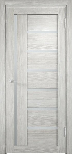 Межкомнатная Дверь Verda Берлин 02 до Слоновая Кость со Стеклом Сатинато 1900х600мм (Полотно 1шт) / Верда.