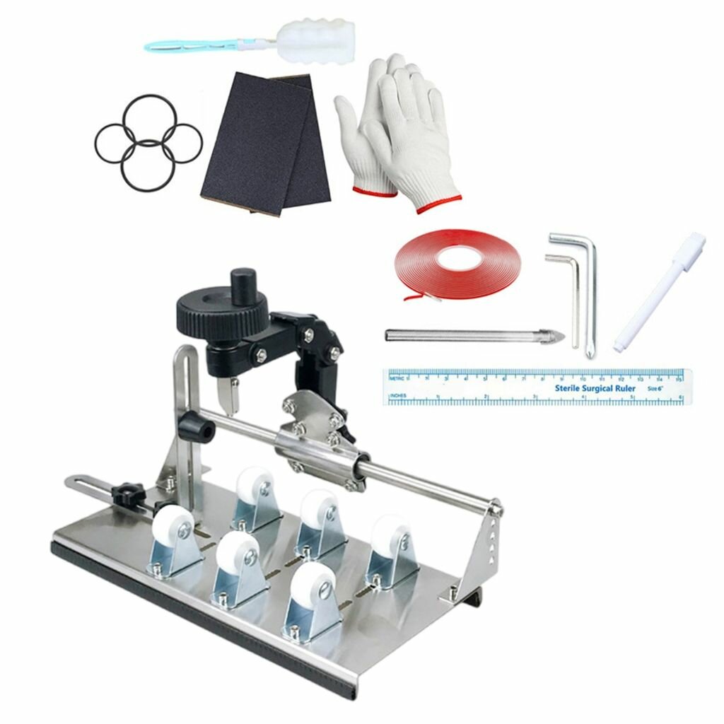 Стеклорез для бутылок инструмент для квадратных и круглых бутылок, вина, пива, скульптур, - Маховик