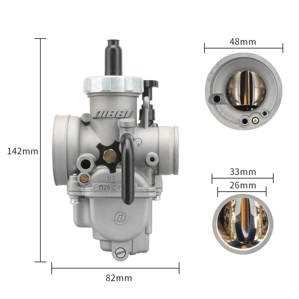 Карбюратор для мотоцикла nikeo 2T 4T PE 22 24 26 28 мм, модифицированные гоночные детали для кроссового велосипеда YAMAHA Kawasaki SUZUKI с jet ATV PE-26 SPORT
