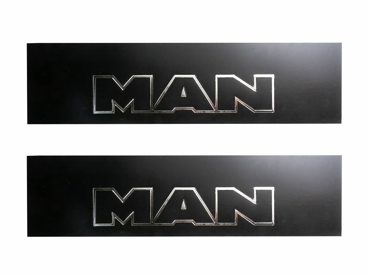 Брызговики MAN, резина, крепление спереди и сзади, универсальные, комплект 2 шт