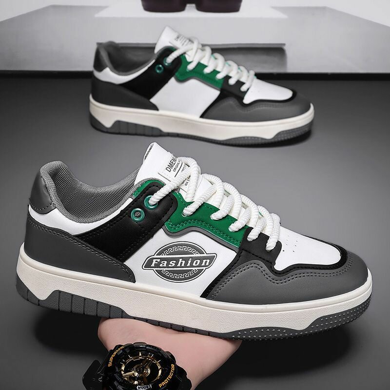 MOOCIE Мужская обувь 2025 года, новый стильный тренд, мужские универсальные, высококачественные, легкие, с мягкой подошвой, для спорта и отдыха, маленькие белые туфли на плоской подошве