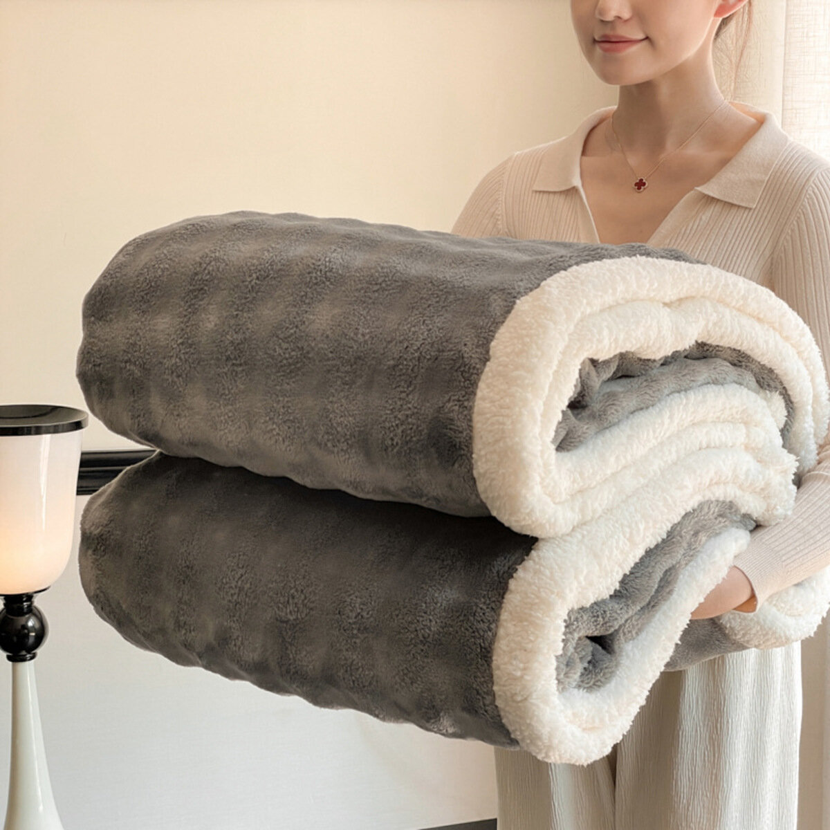 Одеяло "Пузырчатый Флис", фланель, евростандарт, 200x230см, всесезонное, гипоаллергенное