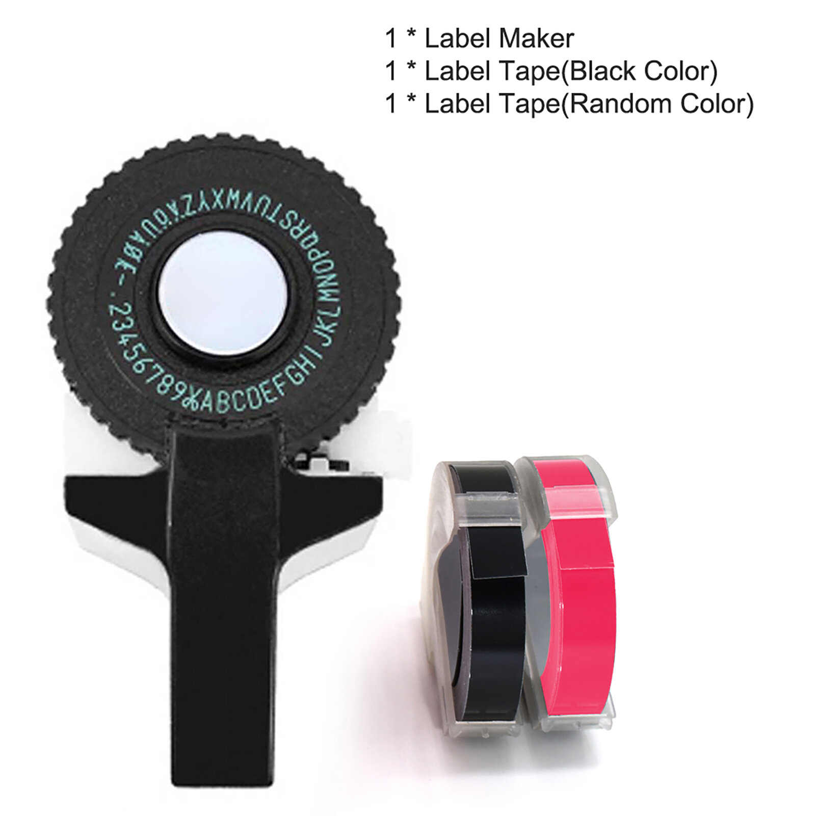 Миниатюрный портативный ручной изготовитель этикеток, самодельный 3D-принтер для тиснения этикеток, пишущая машинка с пластиковыми лентами из ПВХ 9 мм