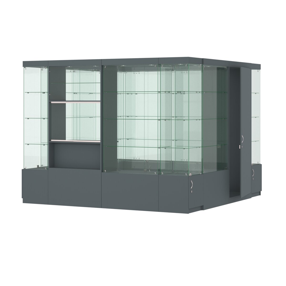 Павильон истра островной №4а (7, 29 кв. м), Темно-Серый. Производитель товара - компания ТОБ.