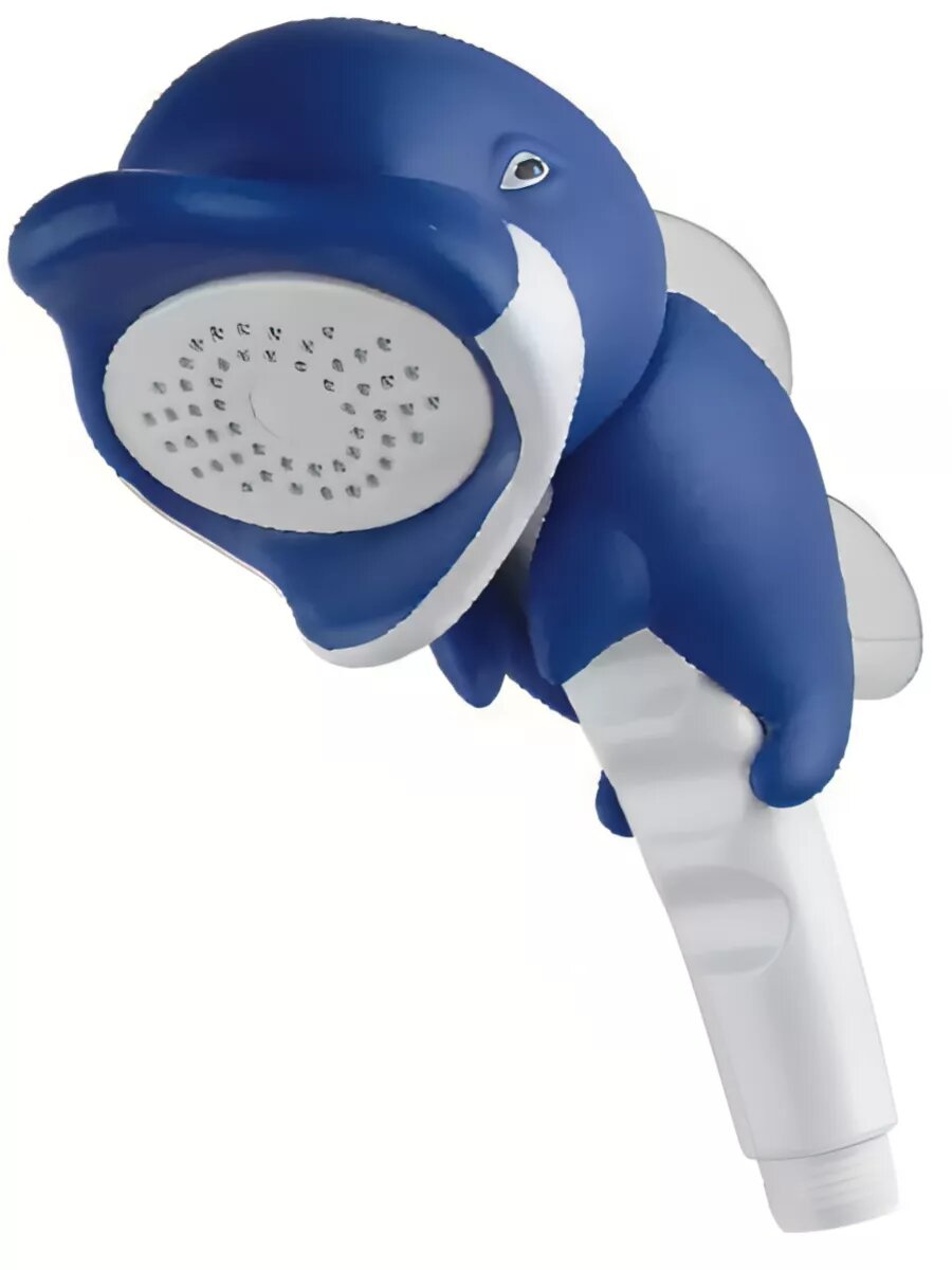 Лейка для душа детская ECONOCE Дельфин, 1-функциональная, пластиковая (EC0729-2)