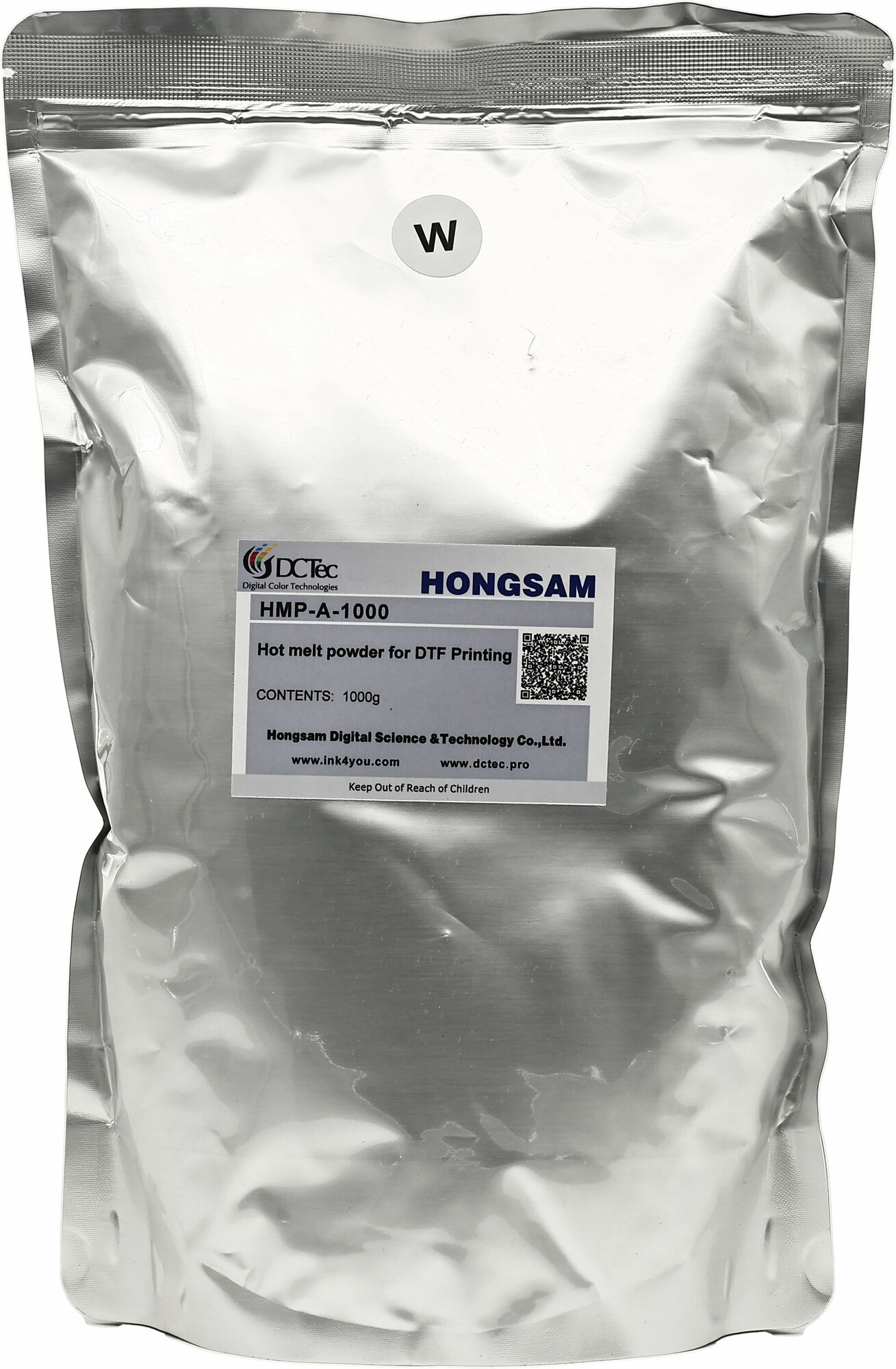 Термоклеевой порошок DCTec для DTF печати тип А белый 1000 г