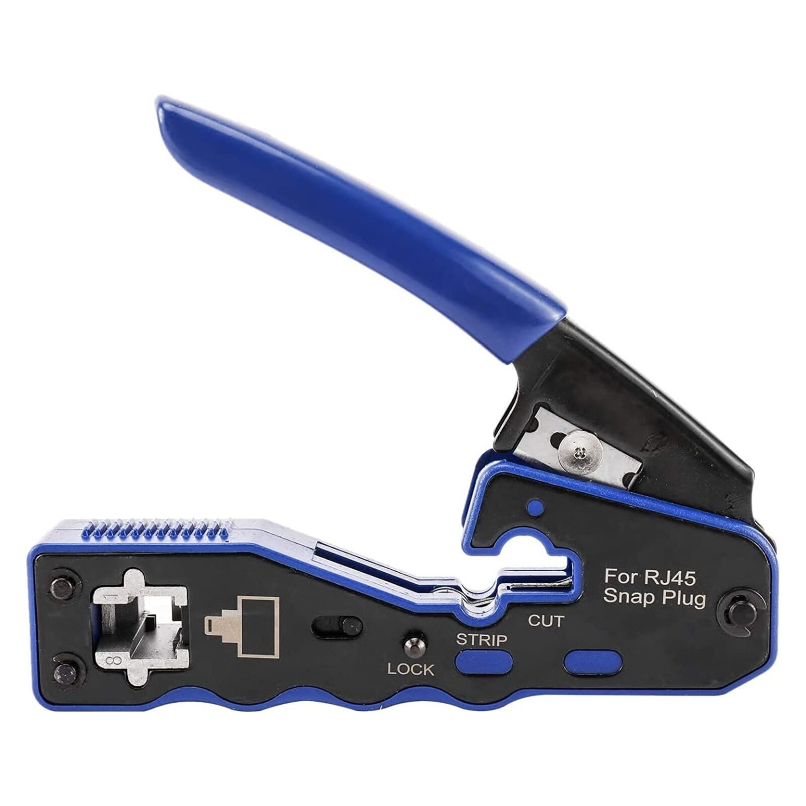 RJ45 Pass Through Crimper Tool, Ethernet Crimper EZ Network Crimping Tool Инструмент для зачистки проводов для Cat6a Cat5