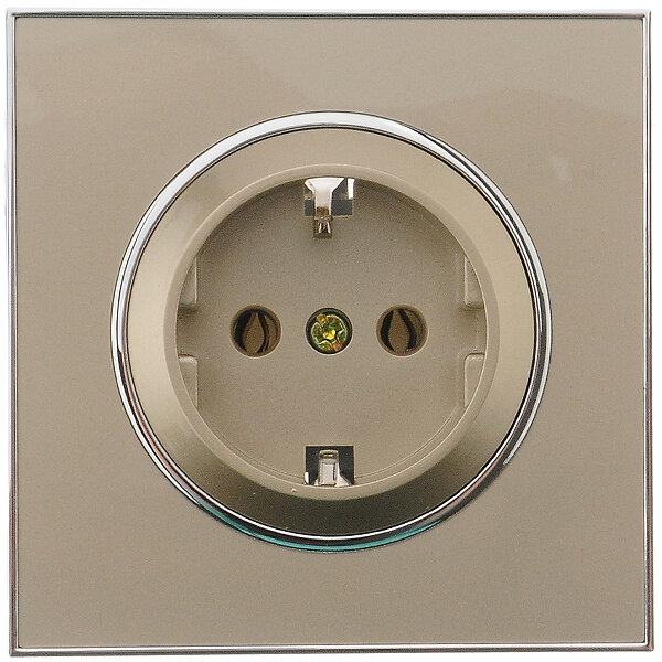 Розетка 6000-42-G "евр" с/п золото (4 шт. в комплекте)