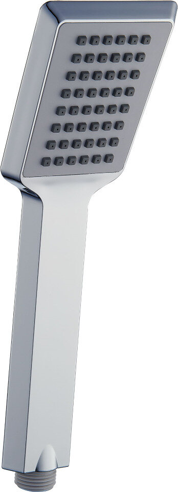 Лейка душевая Do.Korona ZM66, пластик, глянцевая, квадратная, серебристая