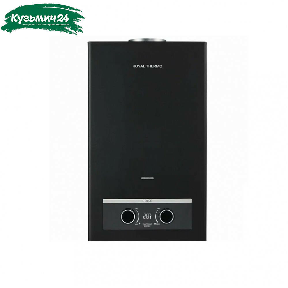 Колонка газовая Royal Thermo GWH 11 Royce Grafit, настенная, горелка из нержавеющей стали