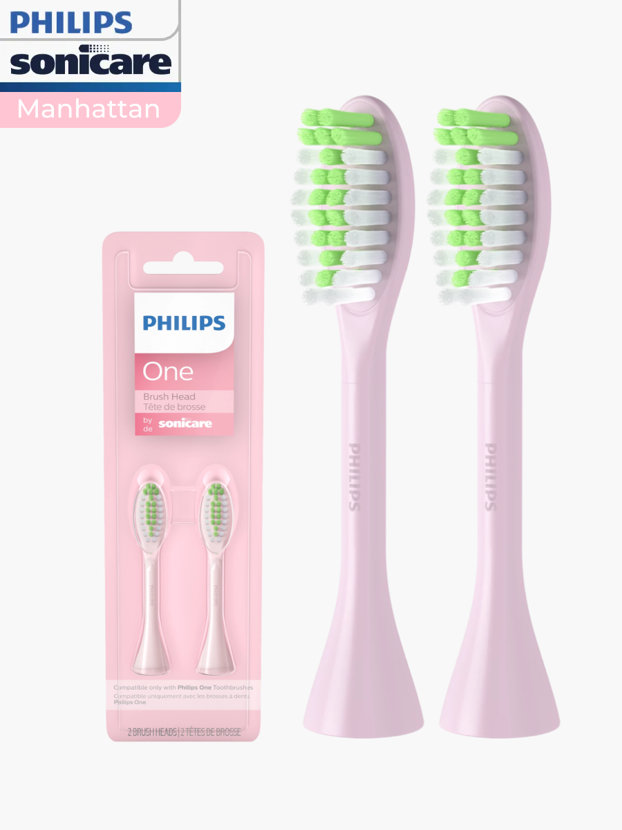 Насадки Philips One BH1022/00 Manhattan светло-розовые, 2 шт