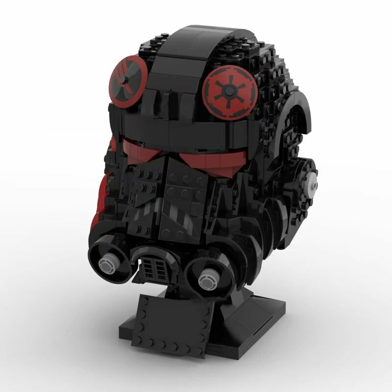 Набор строительных блоков Шлем Iden Versio MOC Коллекция моделей шлемов из кирпичиков