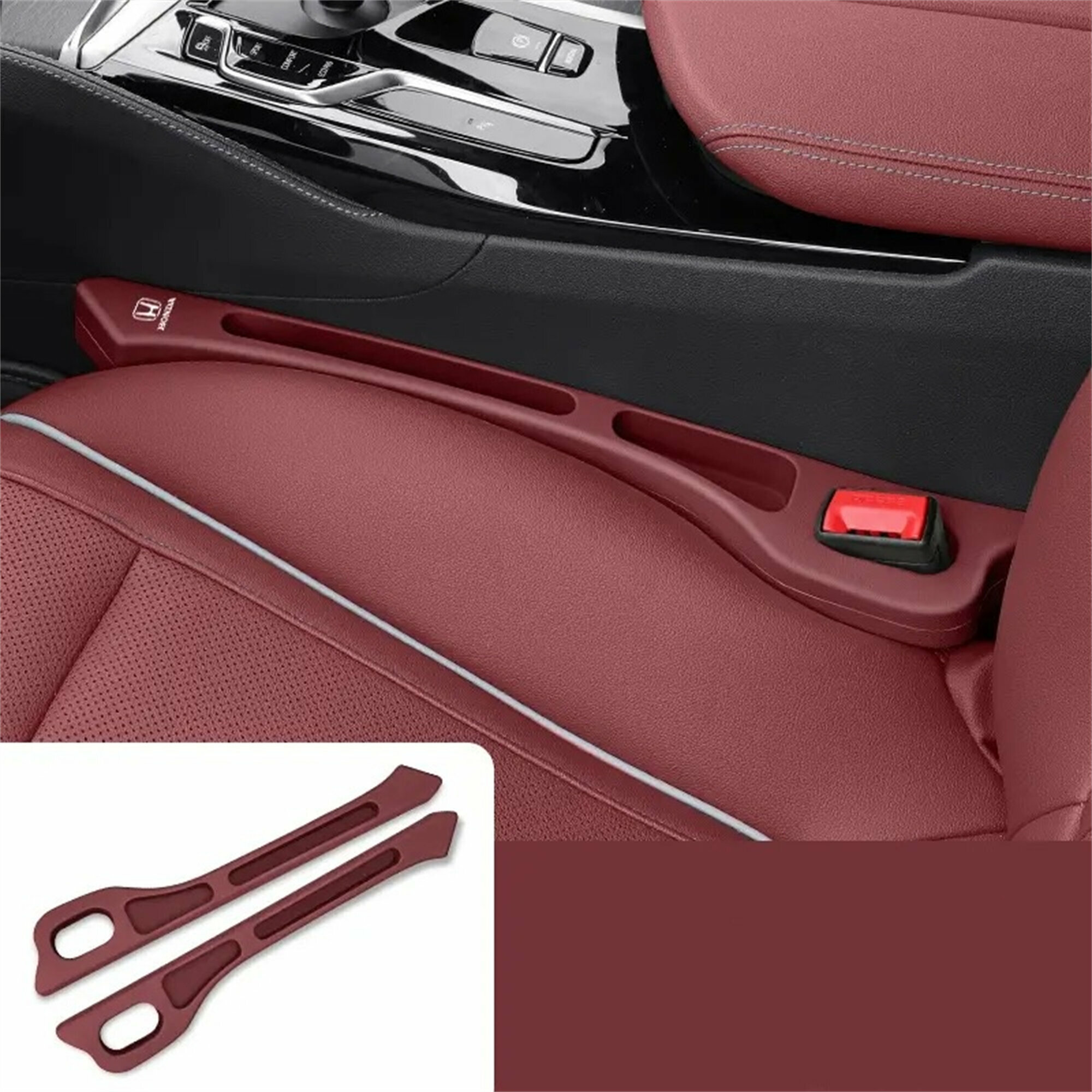 Органайзер для легкового автомобиля Honda Plug между сиденьями 2 шт, цвет красный