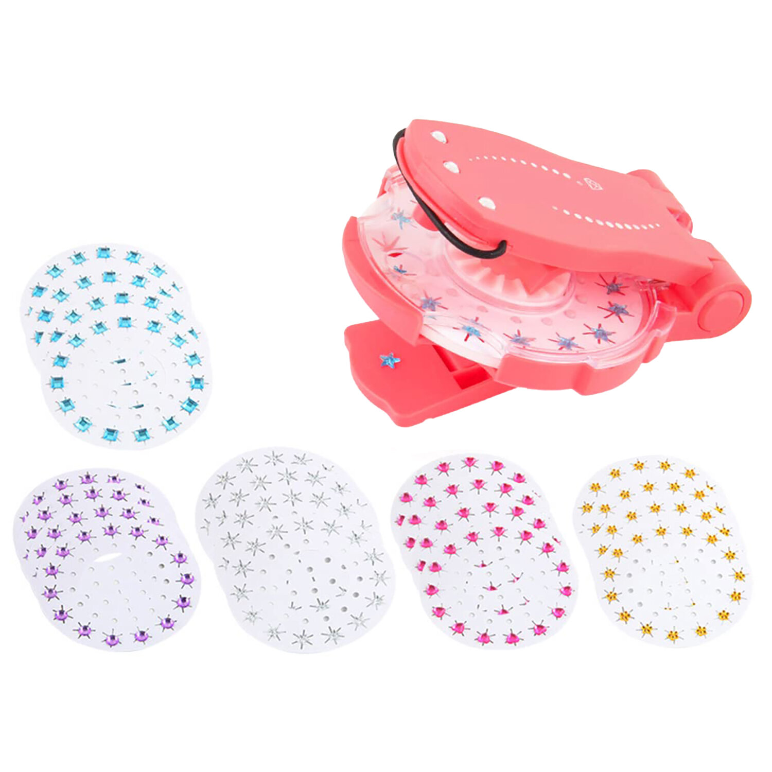 Инструмент для стайлинга Glam, Набор для украшения волос Hair Bedazzler с 300 камнями, Машина для блинга с камнями, Печатная машина для цветных камней на волосы Glam Bling, Инструмент для стайлинга для волос, одежды, подарок для детей