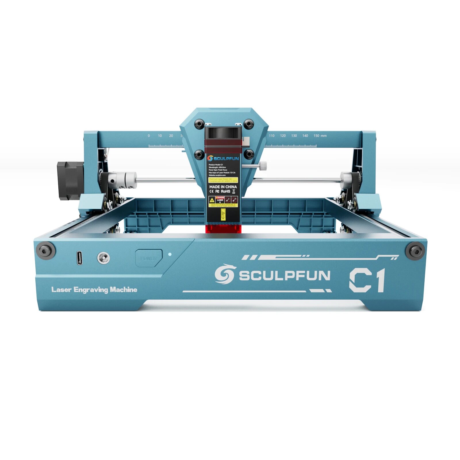 Лазерный гравировщик Sculpfun C1 6Вт мини портативная лазерная гравировочная машина ультратонкий пятно с областью гравировки 150*130 мм для инструмента DIY