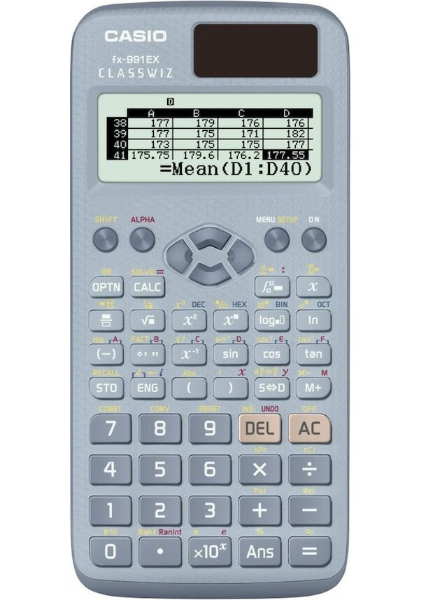 FX-991EX-BU Bilimsel Hesap Makinesi, 552 Fonksiyon, Mavi Renk