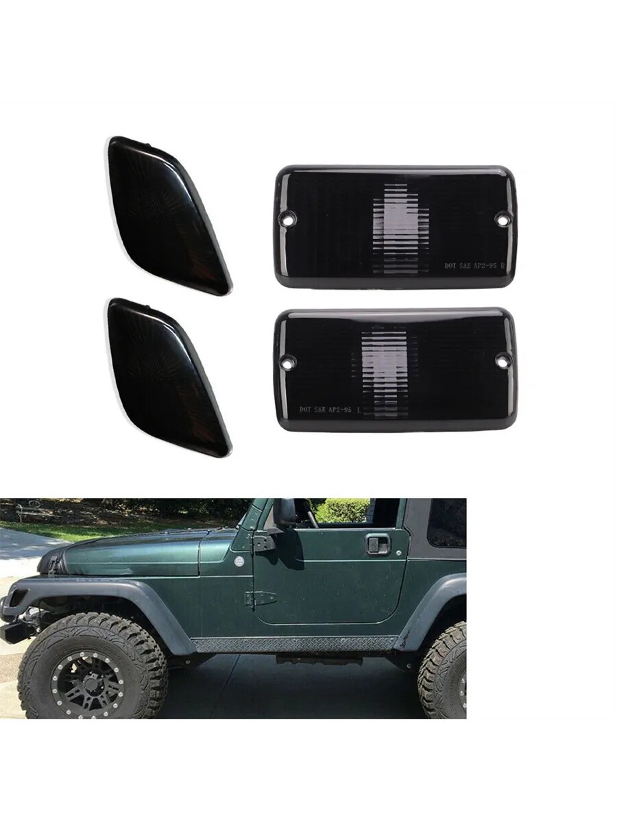 Новый Дымовой Бампер, Сигнальное Крыло, Боковые Габаритные Огни Для Jeep Wrangler TJ 1997-2006