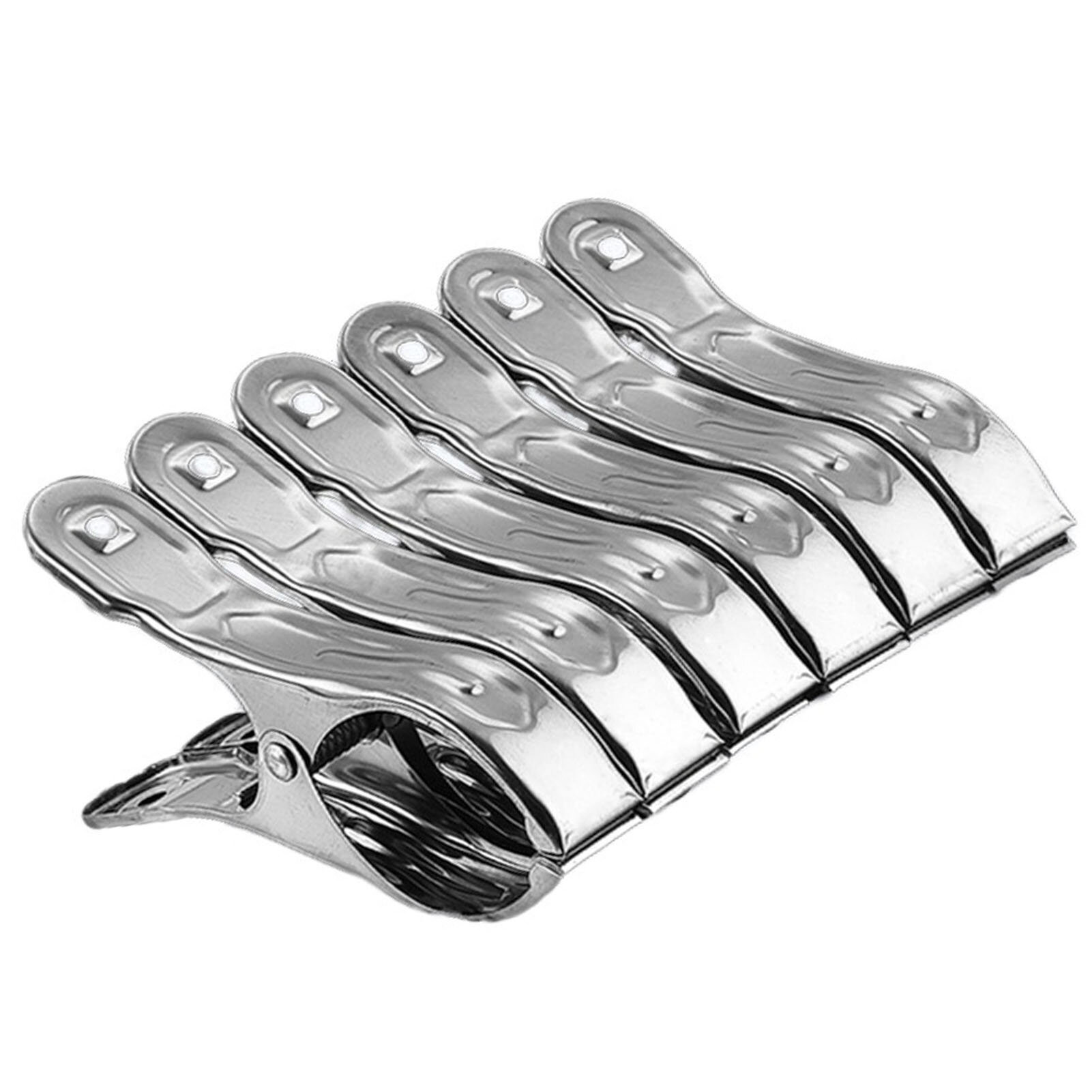 Прочные прищепки для одежды 6 шт. прищепки из нержавеющей стали ветрозащитные металлические большие прищепки для одежды зажимы для одеял для домашнего использования