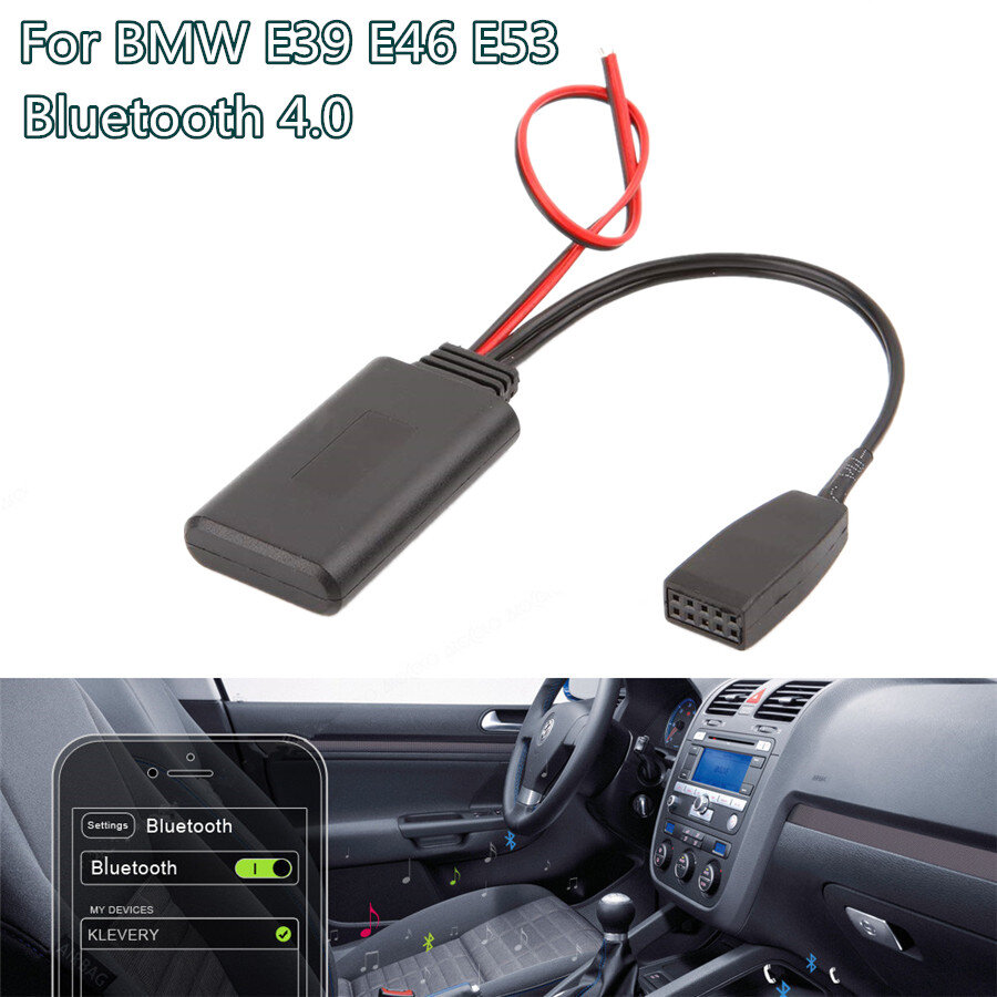 Кабель-адаптер Bluetooth-модуля для автомобиля с разъемом AUX для магнитолы E39 E46 E53 Business CD