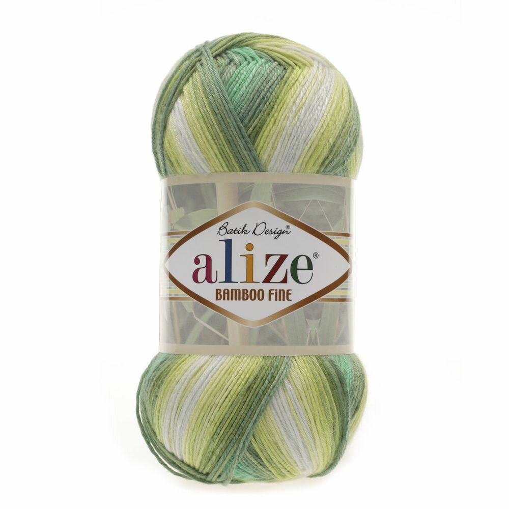Пряжа Alize Bamboo Fine Batik 4557 (5 мотков по 100г/440м)