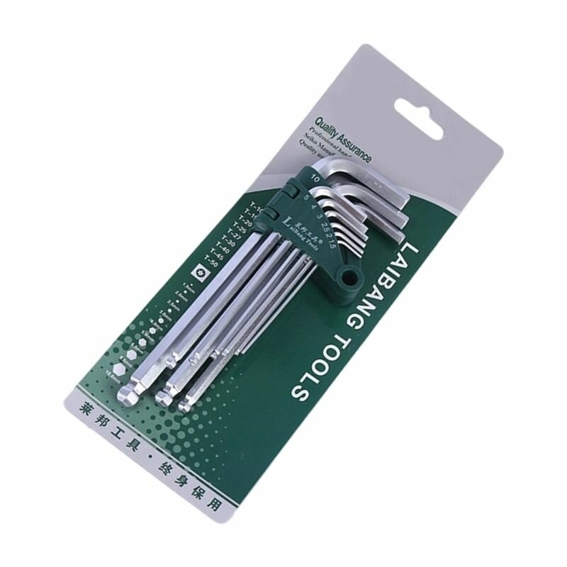 Набор торцевых ключей с удлиненной шаровой головкой шестигранной головкой-средние и Длинные Шестигранные торцевые ключи