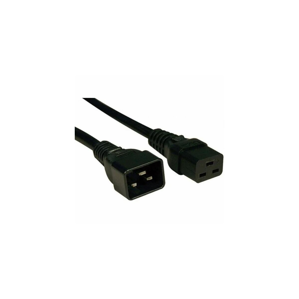 EX297807RUS Кабель питания (UPS) ExeGate Special EC20-1,8S (IEC 320 C19- C20, 3*1.5mm2, CCA, черный, 1.8м)