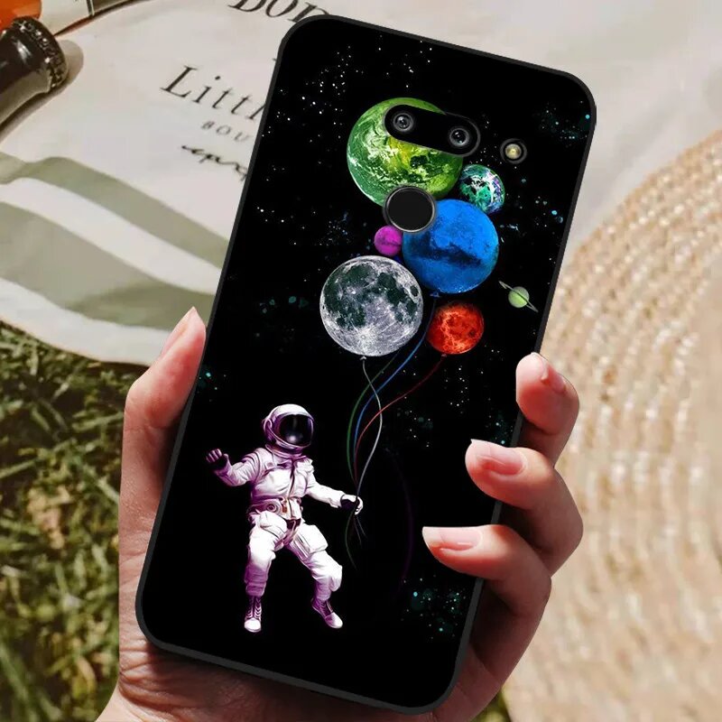 Чехол для LG G8 ThinQ с космонавтом, силикон, цвет 20