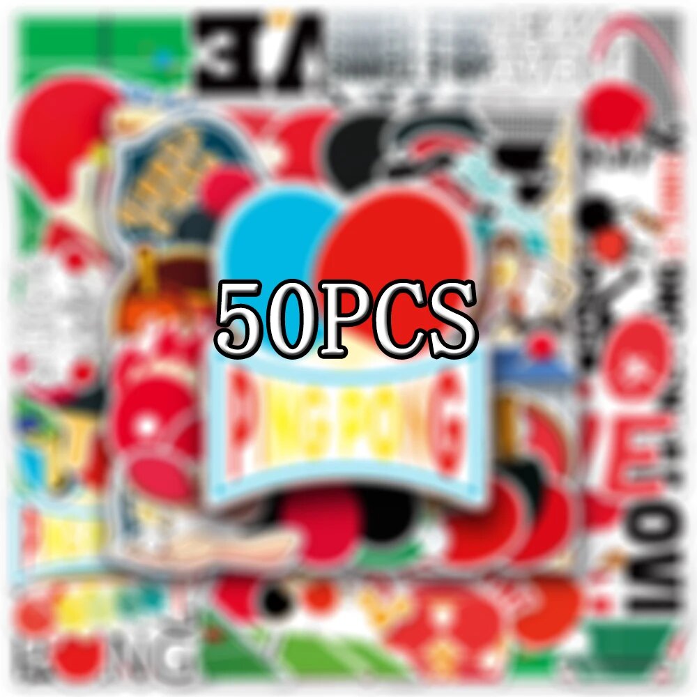 Стикеры Ping Pong 50шт, Цвет: 651-50pcs