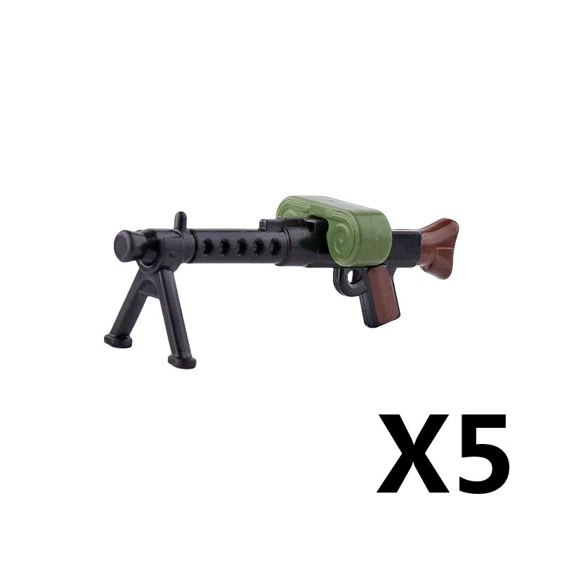 Солдат с пулеметом, строительные блоки WG046-5PCS