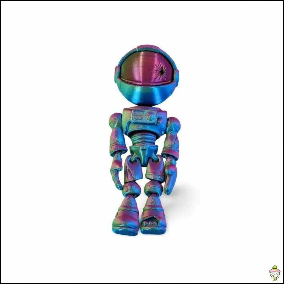 Фигурка астронавта-скелета, 3D-печать, шарнирная, со съемным шлемом, рождественские подарки