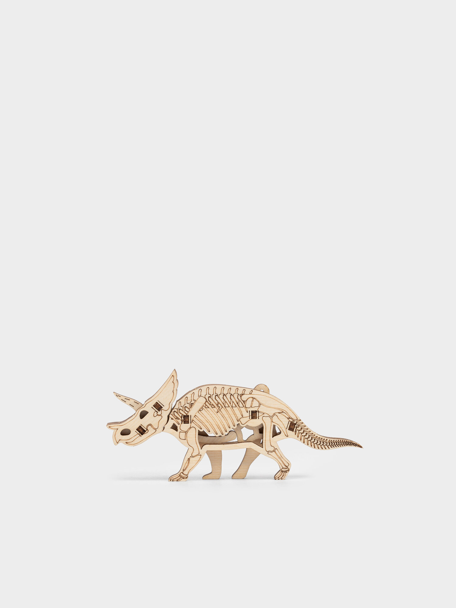 Набор для творчества, 13х6 см, 3D-конструктор, дерево, Трицератопс, Dino