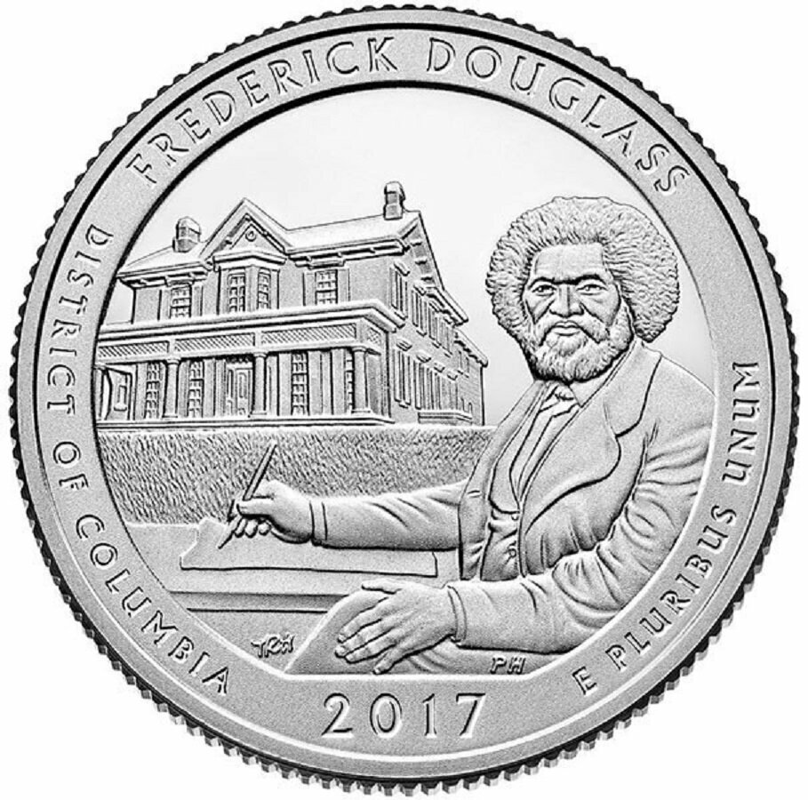Монета номиналом 25 центов США, Округ Колумбия, 3 апреля 2017 г. Состояние UNC (25С-094)