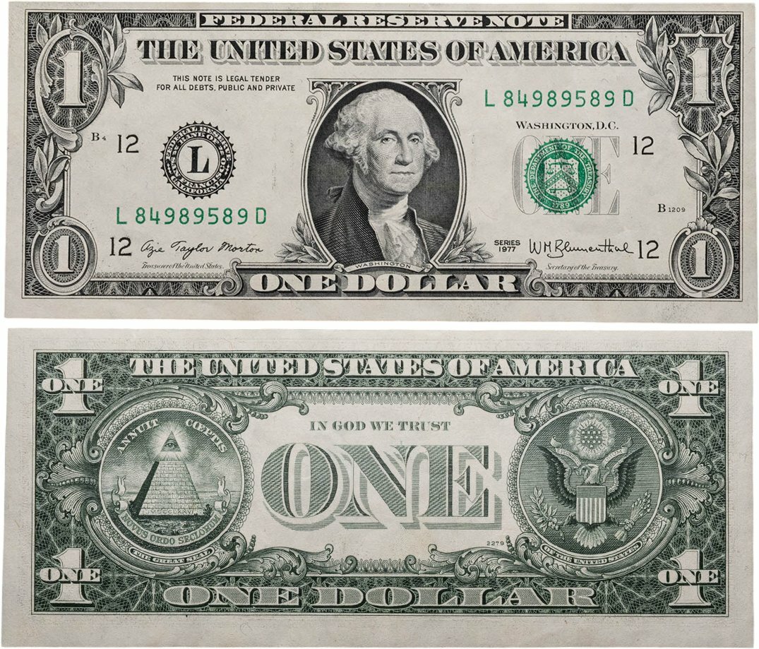 США 1 доллар 1977 год Pick 462а L-Сан Франциско