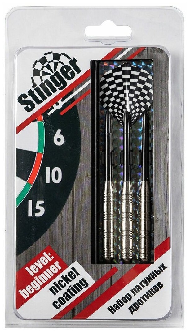 Дротики для дартс 3 шт Stinger, вес 23 г, уровень любительский