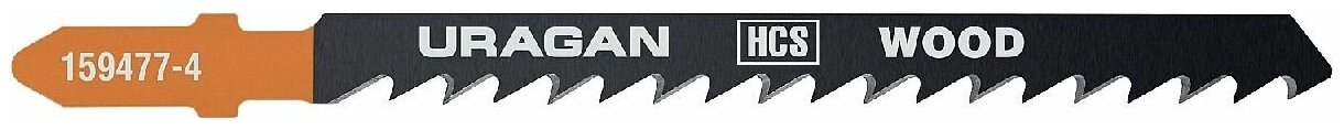 URAGAN фигурный рез HCS, EU-хвост, шаг 4мм, 75мм, 2 шт, полотна для эл лобзика (159477-4_z02)
