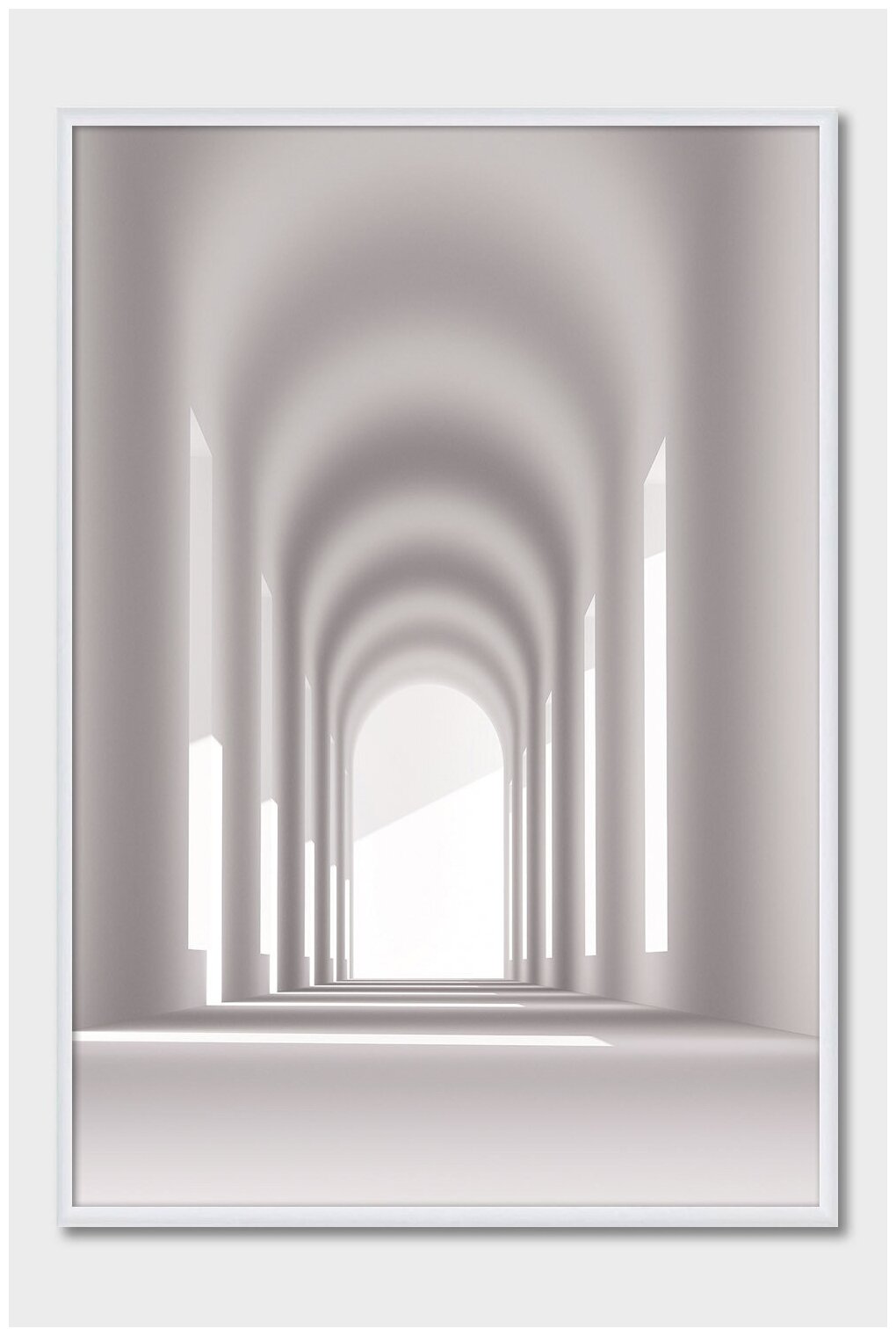 Постер на стену для интерьера Postermarkt Архитектура №1, в белой рамке 30х40 см