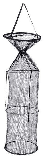 Садок рыболовный Mikado с металлическими обручами и раскладной под колышек 40/35 см x 120 см