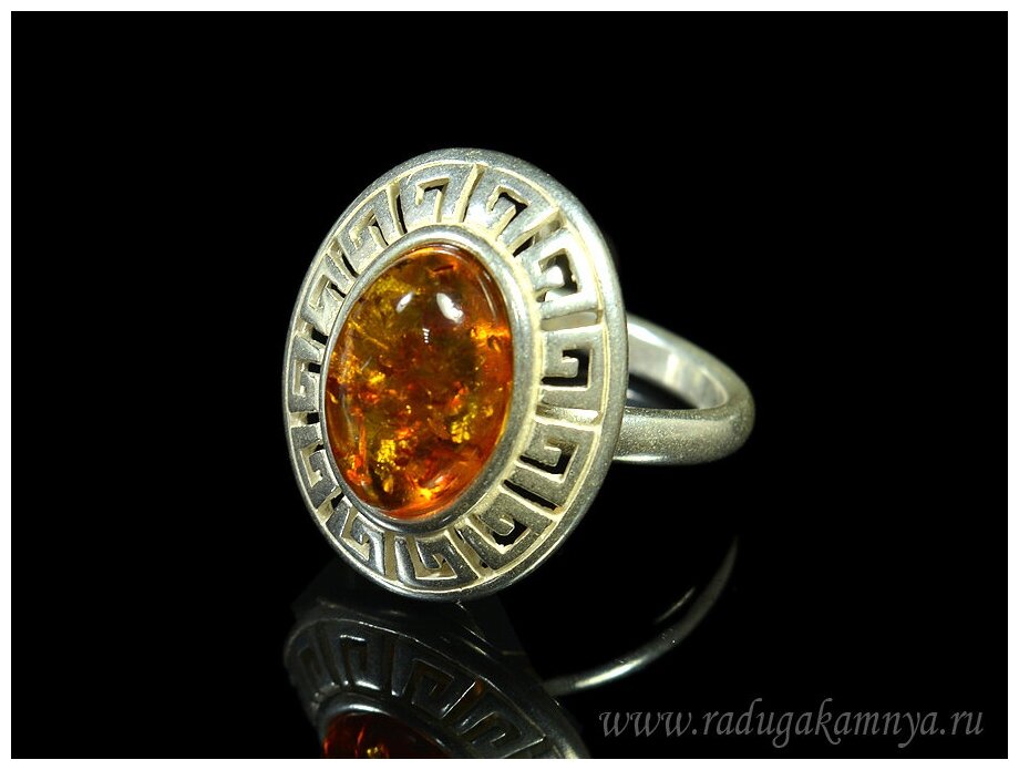 Кольцо, янтарь