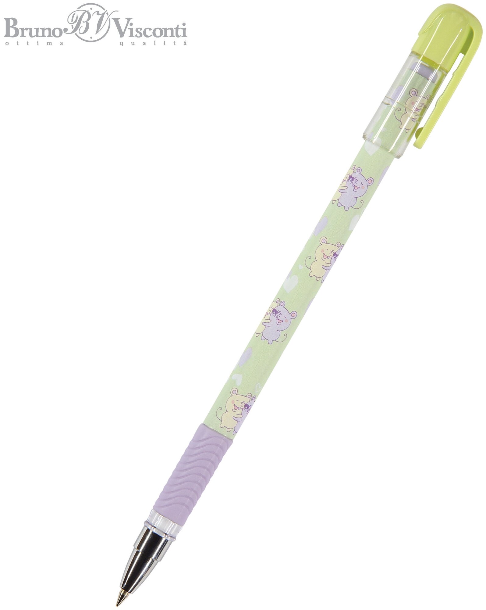 Ручка шариковая BrunoVisconti, 0.5 мм, синий, MagicWrite «обнимашки. Мышата», Арт. 20-0240/35