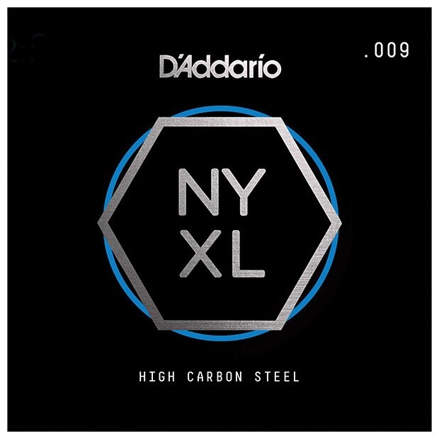 NYS009 NYXL Отдельная струна для гитары, сталь, .009, D'Addario