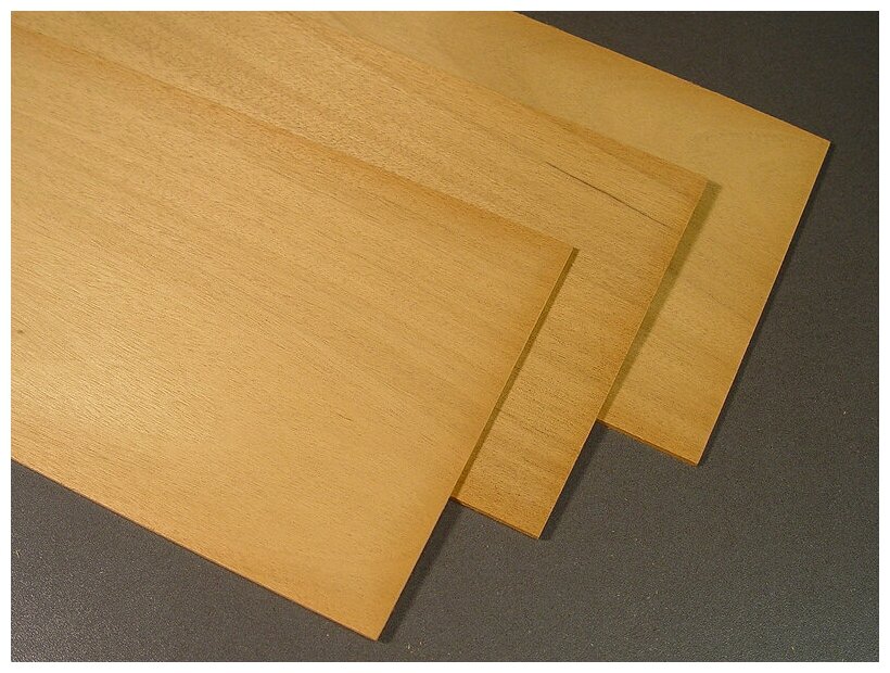 Лист 2х150х500 мм, африканский орех, материал для моделирования, Amati