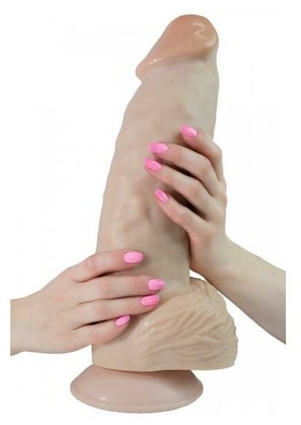 Фаллоимитатор-гигант Realistic Cyber Skin 34 х 8,4 см