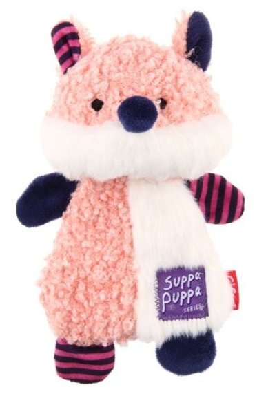 Игрушка для маленьких собак Gigwi Лиса с пищалкой 17,5см, серия SUPPA PUPPA