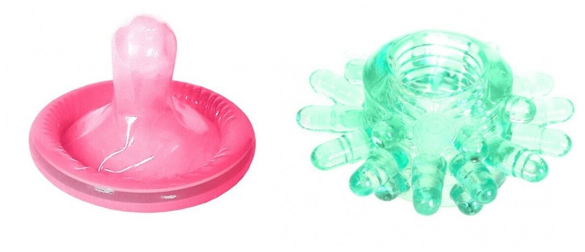 Эрекционное зеленое кольцо на пенис "Солнце"